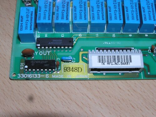 HITACHI POM-RW 33016133-6 HIZAC EM II 16x Relay Output Card as new ...