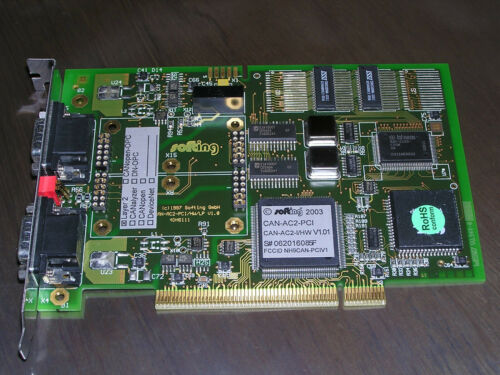 Softing CAN-AC2-PCI V1.01 (2003) CAN bus 2 Ch. Interface Card PCI used ...
