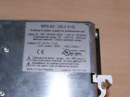 Hirschmann RPS60 943662001 943 662-001 Power Supply 24VDC 2.5A used ...