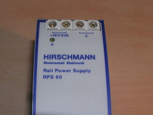 Hirschmann RPS60 943662001 943 662-001 Power Supply 24VDC 2.5A used ...