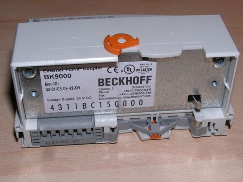 Beckhoff BK9000 Ethernet TCP/IP Bus Coupler TwinCAT used as new ...