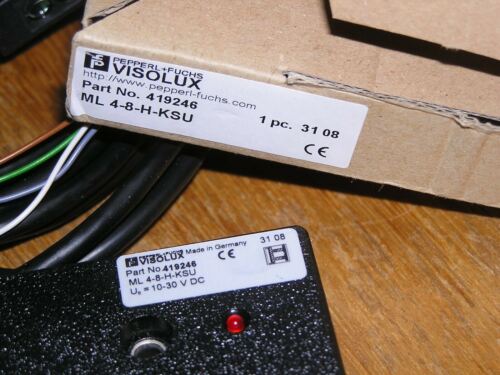 NEW – Pepperl+Fuchs VISOLUX ML 4-8-H-KSU 419246 Retroreflective sensor ...
