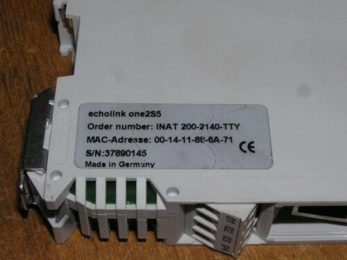 Softing INAT 200-2140-TTY echolink one2S5 S5 Ethernet Gateway used ...