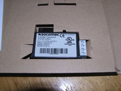 NEW – SOCOMEC 48250090 2 PULSE Output Module for DIRIS A original box ...