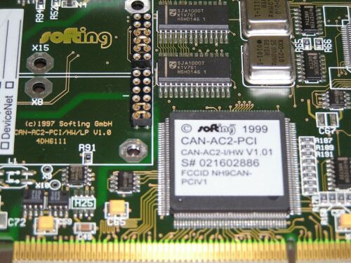Softing CAN-AC2-PCI V1.01 (1999) CAN bus 2 Ch. Interface Card PCI used ...