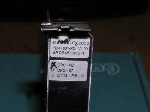 NEW – Softing PB-PRO1-PCI PBpro PCI single channel + option OPC-PB original box – CoSysS