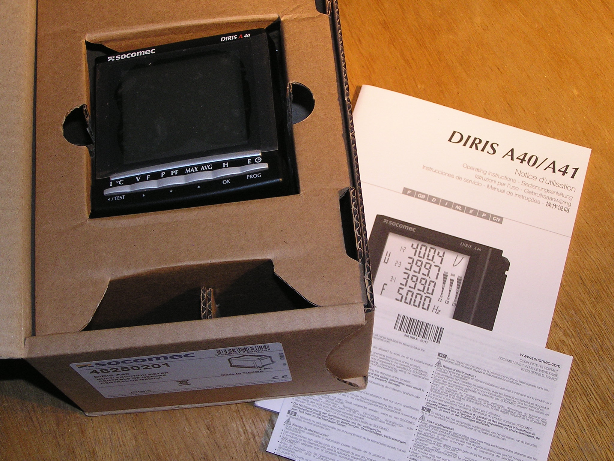 NEW – SOCOMEC DIRIS A40 48250201 Power Monitoring Device original box ...