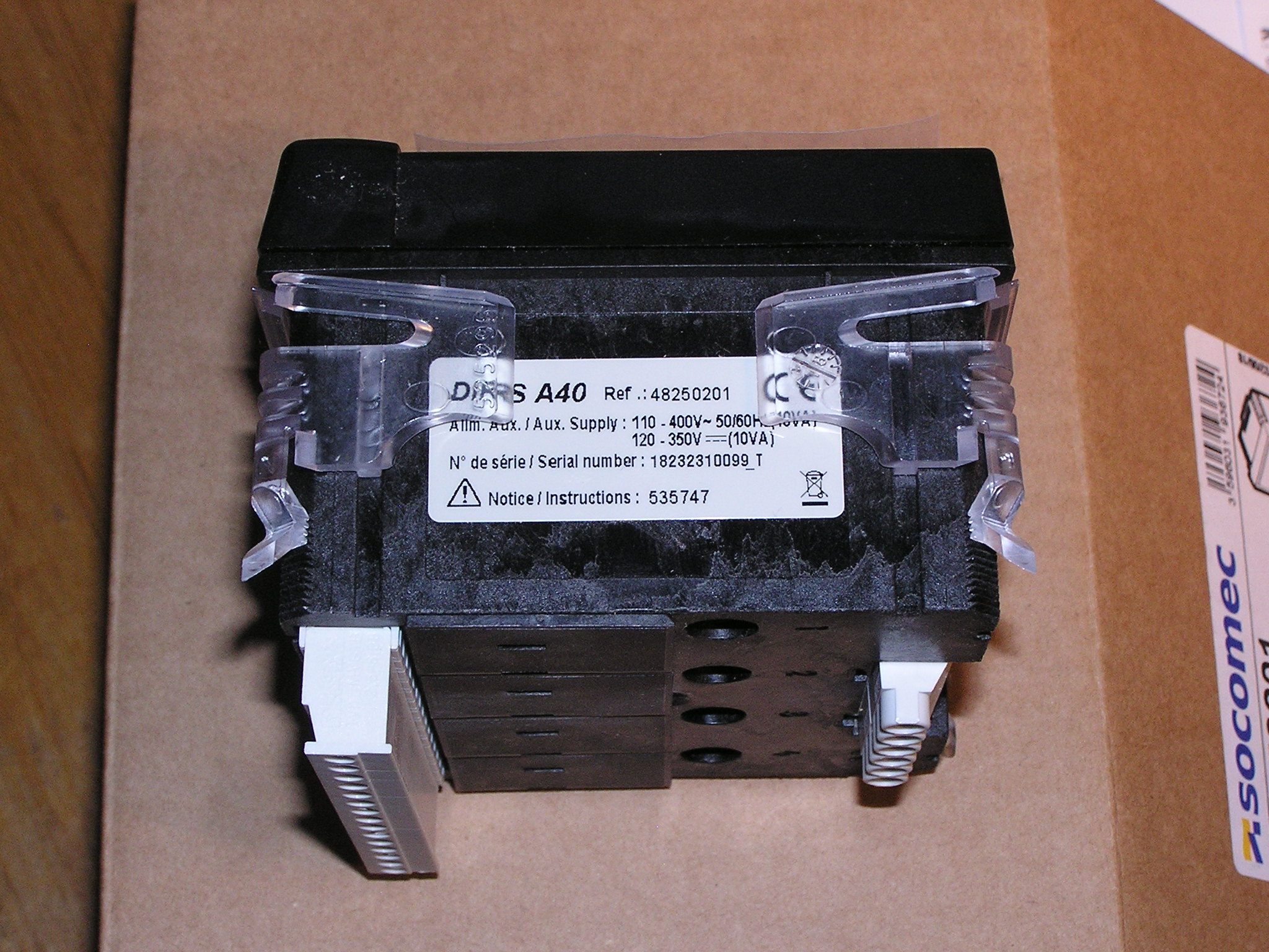 NEW – SOCOMEC DIRIS A40 48250201 Power Monitoring Device original box ...