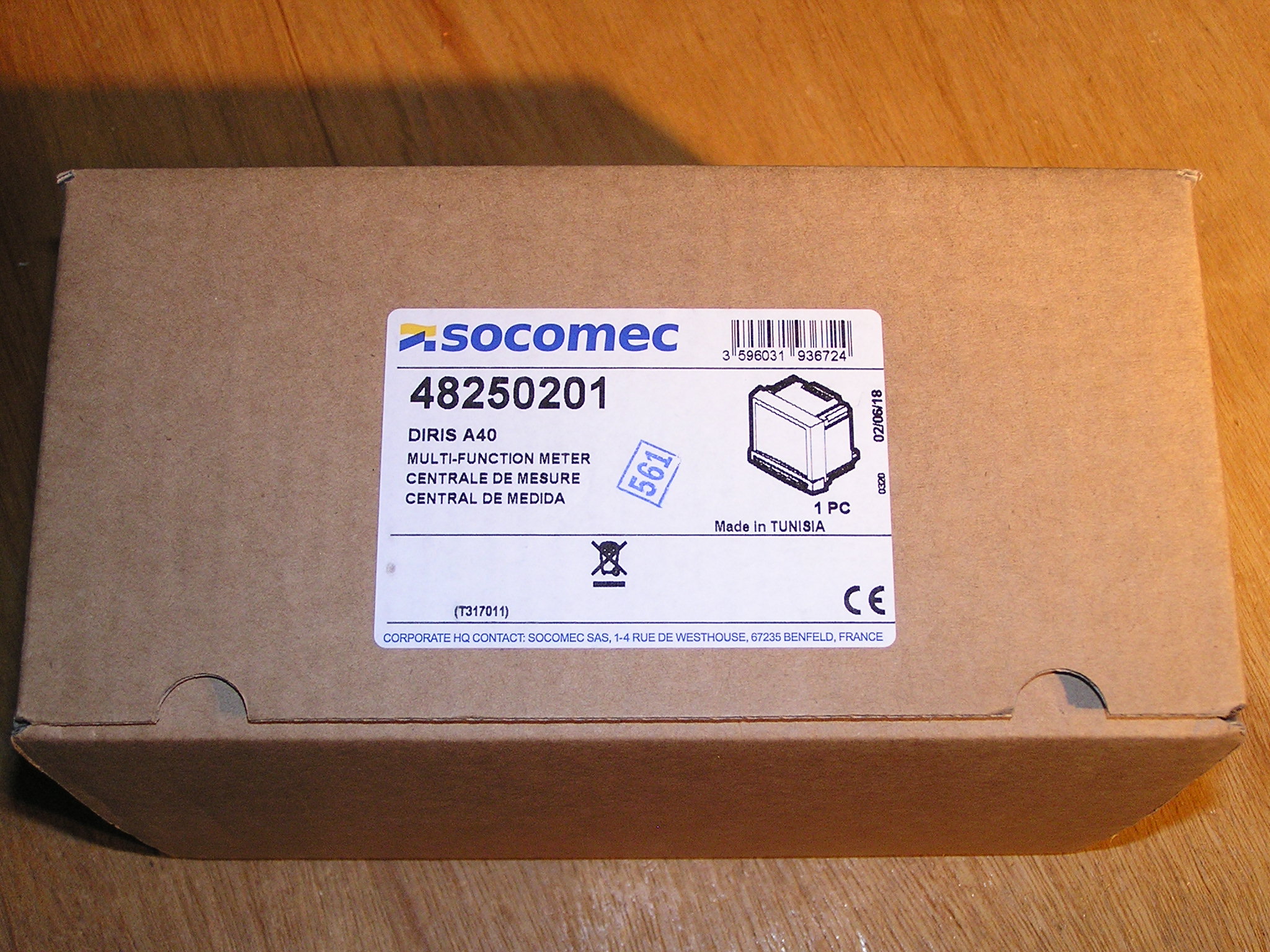 NEW – SOCOMEC DIRIS A40 48250201 Power Monitoring Device original box ...